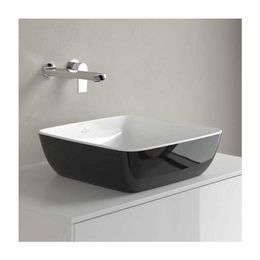 Villeroy & Boch Villeroy und Boch Artis Aufsatzwaschtisch 417841BCT8 41x41cm, ohne Hahnloch, ohne &Uuml;berlauf, Coal Black