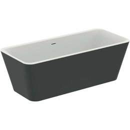 Ideal Standard Tonic II K&ouml;rperform-Badewanne K8725V3 freistehend, Ab- &Uuml;berlaufgarnitur, mit Ablaufgarnitur, schwarz