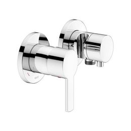 KEUCO Plan Blue Brausearmatur 53951011221 chrom, f&uuml;r 2 Verbraucher, mit Wandanschlu&szlig;bogen und Brausehalter