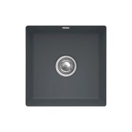 Villeroy & Boch Villeroy und Boch Unterbausp&uuml;le 332502i4 mit Ablaufgarnitur und Excenterbet&auml;tigung, Graphit