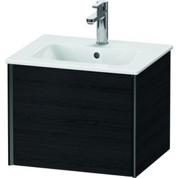 Duravit XViu Waschtisch-Unterschrank XV42150B216 51x42x40cm, 1 Auszug, wandh&auml;ngend, schwarz matt, Eiche schwarz