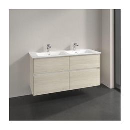 Villeroy & Boch Villeroy und Boch Collaro Waschtischunterschrank C14700AA 126,1x61x48cm, Waschbecken mittig, white oak