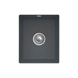 Villeroy & Boch Villeroy und Boch Unterbausp&uuml;le 332402i4 mit Ablaufgarnitur und Excenterbet&auml;tigung, Graphit