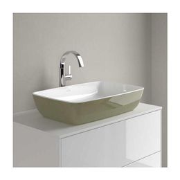 Villeroy & Boch Villeroy und Boch Artis Aufsatzwaschtisch 417258BCS8 58x38cm, ohne Hahnlochbank, ohne &Uuml;berlauf, Sage Green