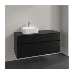 Villeroy & Boch Villeroy und Boch Collaro Waschtischunterschrank C09800VL 120x54,8x50cm, Waschtisch links, volcano black