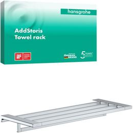 Hansgrohe AddStoris Handtuchablage 41751000 L&auml;nge 648mm, mit Handtuchhalter, Wandmontage, Metall, chrom