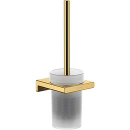 Hansgrohe AddStoris WC-B&uuml;rstengarnitur 41752990 Wandmontage, Metall, Glas, polished gold optic