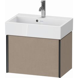 Duravit XViu Waschtisch-Unterschrank XV42160B275 58,4x38,4x39,7cm, 1 Auszug, schwarz matt, leinen