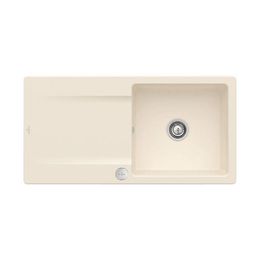 Villeroy & Boch Villeroy und Boch Siluet Flächenbündige Spüle 33362FFU mit Ablaufgarnitur und Excenterbetätigung, Ivory