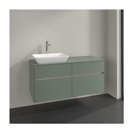Villeroy & Boch Villeroy und Boch Collaro Waschtischunterschrank C113B0AF 120x54,8x50cm, Waschtisch links, LED-Beleuchtung 8,8 W, soft green