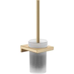 Hansgrohe AddStoris WC-Bürstengarnitur 41752140 Wandmontage, Metall, Glas, brushed bronze