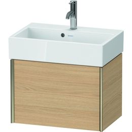 Duravit XViu Waschtisch-Unterschrank XV42160B130 58,4x38,4x39,7cm, 1 Auszug, champagner matt, Eiche natur