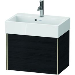 Duravit XViu Waschtisch-Unterschrank XV42160B116 58,4x38,4x39,7cm, 1 Auszug, champagner matt, Eiche schwarz