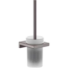 Hansgrohe AddStoris WC-B&uuml;rstengarnitur 41752340 Wandmontage, Metall, Glas, brushed black chrome