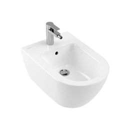 Villeroy & Boch Villeroy & Boch Subway 2.0 Wand Bidet 54000001 weiss, 1 Hahnloch, mit Überlauf