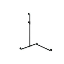 HEWI System 900 Duschhandlauf 900.35M36060CV 1250 x 800 x 800 mm, Ausf&uuml;hrung rechts, schwarz tiefmatt
