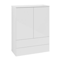 Villeroy & Boch Villeroy und Boch Antao Highboard L47000GF 81,4x103,9x35,6cm, Waschbeckenplattenfarbe Lack, glossy white lacquer