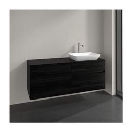 Villeroy & Boch Villeroy und Boch Collaro Waschtischunterschrank C11800AB 140x54,8x50cm, Waschtisch rechts, black oak