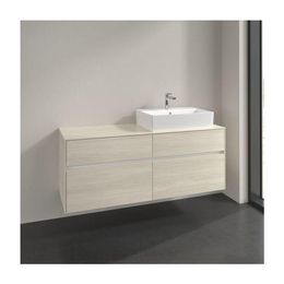 Villeroy & Boch Villeroy und Boch Collaro Waschtischunterschrank C13300AA 140x54,8x50cm, Waschtisch rechts, white oak