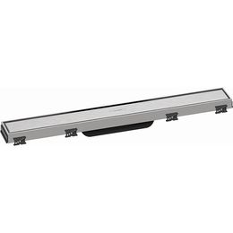 Hansgrohe RainDrain Match Duschrinne 56036800 60cm, Fertigset, mit h&ouml;henverstellbarem Rahmen, Edelstahl geb&uuml;rstet