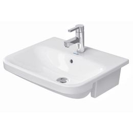 Duravit DuraStyle Waschtisch 0375550000 55 x 45,5 cm, weiss, Einbau von oben, Halbeinbau