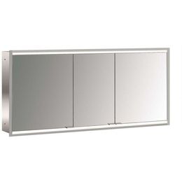 Emco prime Unterputz-Lichtspiegelschrank 949706263 1400x730mm, 3-t&uuml;rig, aluminium/spiegel