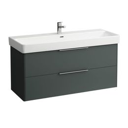 Laufen BASE f&uuml;r PRO S Waschtisch-Unterbau H4024921102661 116x44x53cm, 2 Schubladen, verkehrsgrau