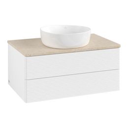 Villeroy & Boch Villeroy & Boch Antao Waschtischunterschrank 800x360x500mm L19113MT mit Beleuchtung mit Struktur FK/AP: MT/3