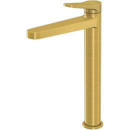 Steinberg Serie 340 Waschtischarmatur 3401700BG Ausladung 168mm, ohnr Ablaufgarnitur, Brushed Gold