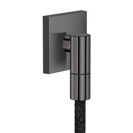 Hansgrohe AXOR Wandanschluss 36738330 eckig G1/2" Polished Black Chrome