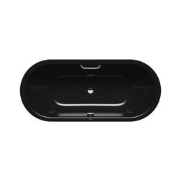Kaldewei Classic duo Badewanne oval 291210210701 180x80cm, Griffloch, Vollantislip, schwarz