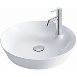 Duravit Cape Cod Aufsatz-Waschbecken 2328480000 Ø 48cm, mit Hahnloch, Armatureninsel, ohne Überlauf, Weiß