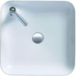 Duravit Cape Cod Aufsatzwaschtisch 2340460000 46 x 46 cm, wei&szlig;, mit Hahnloch, ohne &Uuml;berlauf