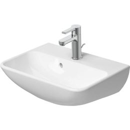 Duravit ME by Starck Waschtisch 0719450010 45 x 32 cm, weiss, ohne Hahnloch, mit &Uuml;berlauf