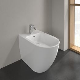 Villeroy & Boch Villeroy & Boch Subway 3.0 Wand-Bidet 44710001 37x59,5cm, 1 Hahnloch, mit Überlauf, weiß
