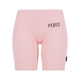 PEQUS Damen Radlerhose "PEQUS PEQUS Logo Biker Shorts rosa"rose, Gr. XS, 97% Baumwolle, 3% Elasthan, Hosen