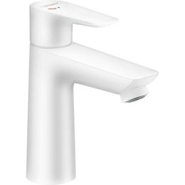 Hansgrohe Talis E Waschtisch-Einhebelmischer 71713700 mit Ablaufgarnitur, mattwei&szlig;