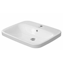 Duravit DuraStyle Einbau Waschtisch 03746200001 61,5 x 49,5 cm, weiss, wondergliss, mit &Uuml;berlauf