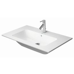 Duravit ME by Starck Waschtisch 2336830000 mit Überlauf, 83 x 49 cm, 1 Hahnloch, weiß Hochglanz