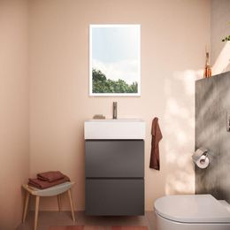 Hansgrohe Xilesa E Waschtischunterschrank 54291760 480x470mm, 2 Schubk&auml;sten PushOpen, schiefergrau matt