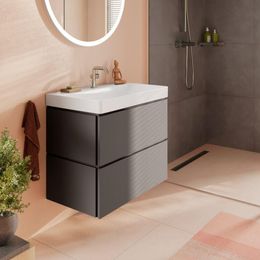 Hansgrohe Xilesa E Waschtischunterschrank 54296760 780x470mm, 2 Schubk&auml;sten PushOpen, schiefergrau matt
