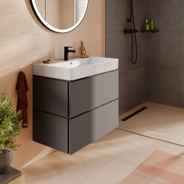 Hansgrohe Xilesa E Waschtischunterschrank 54260760 780x470mm, 2 Schubk&auml;sten, schiefergrau matt