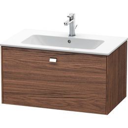 Duravit Brioso Waschtischunterbau BR400201021 820x479mm, Nussbaum Dunkel/Chrom, 1 Auszug
