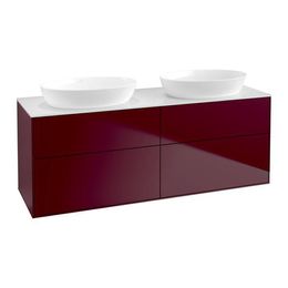 Villeroy & Boch Villeroy und Boch Finion Waschtischunterschrank FA8100HB 160x60,3cm, Abdeckplatte white matt, Peony Matt