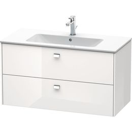 Duravit Brioso Waschtischunterschrank BR410301022 1020x553 mm Weiß Hochglanz, 2 Auszüge, Griff Chrom