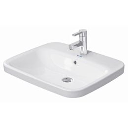 Duravit DuraStyle Einbau Waschtisch 0374620000 61,5 x 49,5 cm, weiss, Einbau von oben, 1 Hahnloch