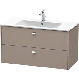 Duravit Brioso Waschtischunterbau BR410301043 1020x553 mm Basalt Matt, 2 Ausz&uuml;ge, Griff Chrom