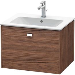 Duravit Brioso Waschtischunterbau BR400101021 620x479mm, Nussbaum Dunkel/Chrom, 1 Auszug