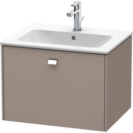Duravit Brioso Waschtischunterbau BR400101043 620x479mm, Basalt Matt, 1 Auszug, Griff Chrom