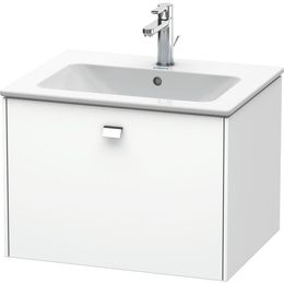 Duravit Brioso Waschtischunterbau BR400101018 620x479mm, Wei&szlig; Matt, 1 Auszug, Griff Chrom